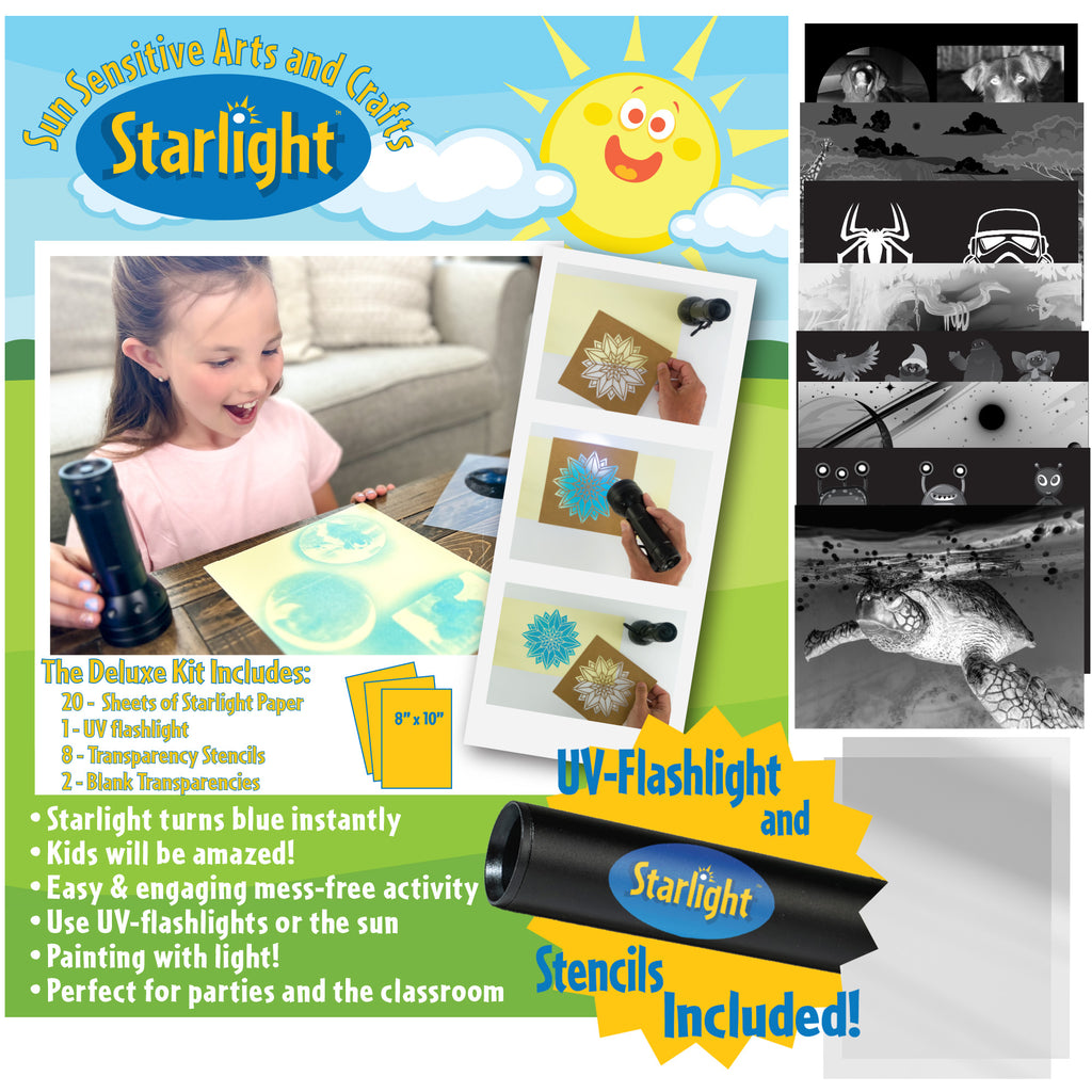 Starlight Instant Cyanotype Paper Deluxe Kit – Starlight UV Sun Paper