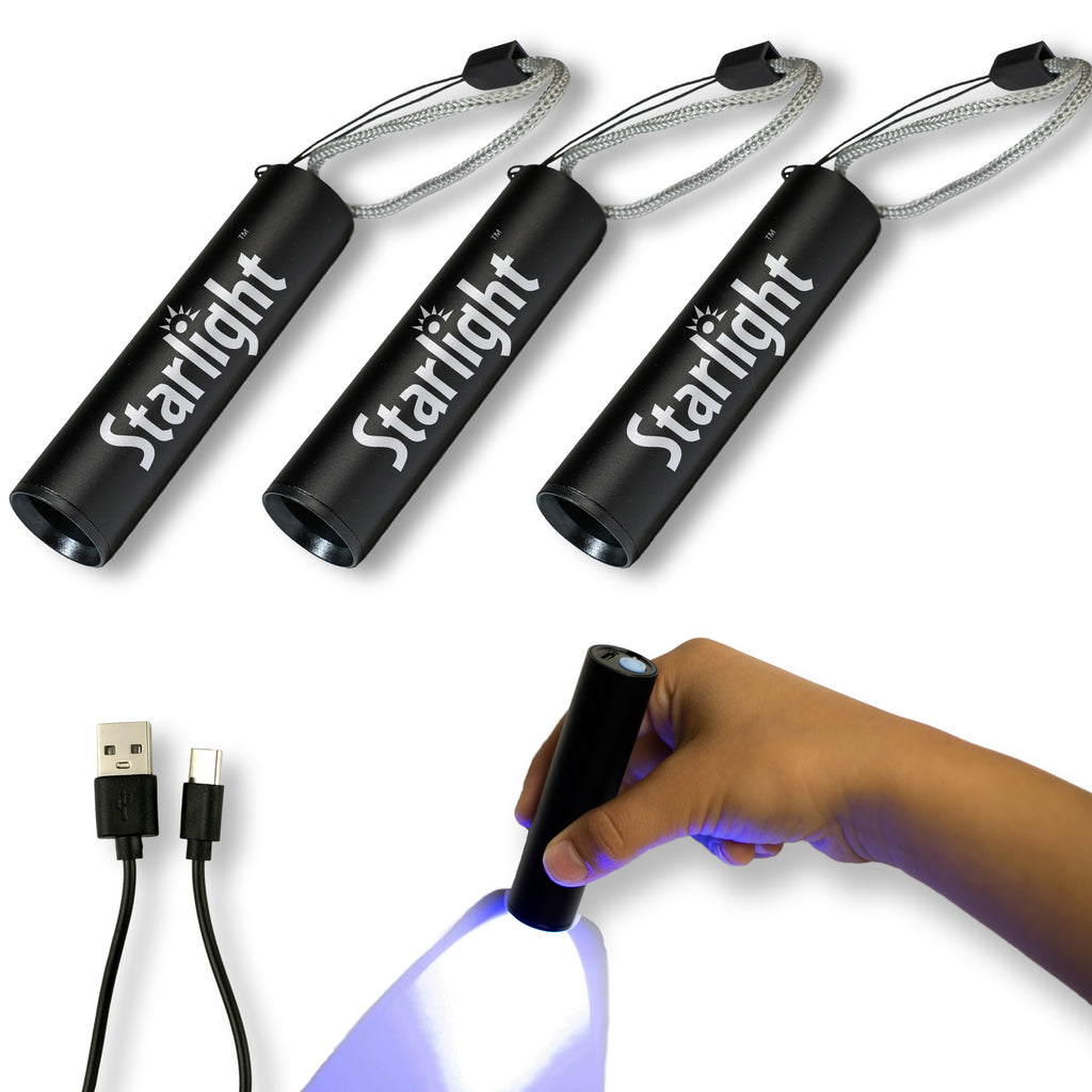 Starlight Rechargeable UV Flashlight Three Pack – Starlight UV Sun Paper