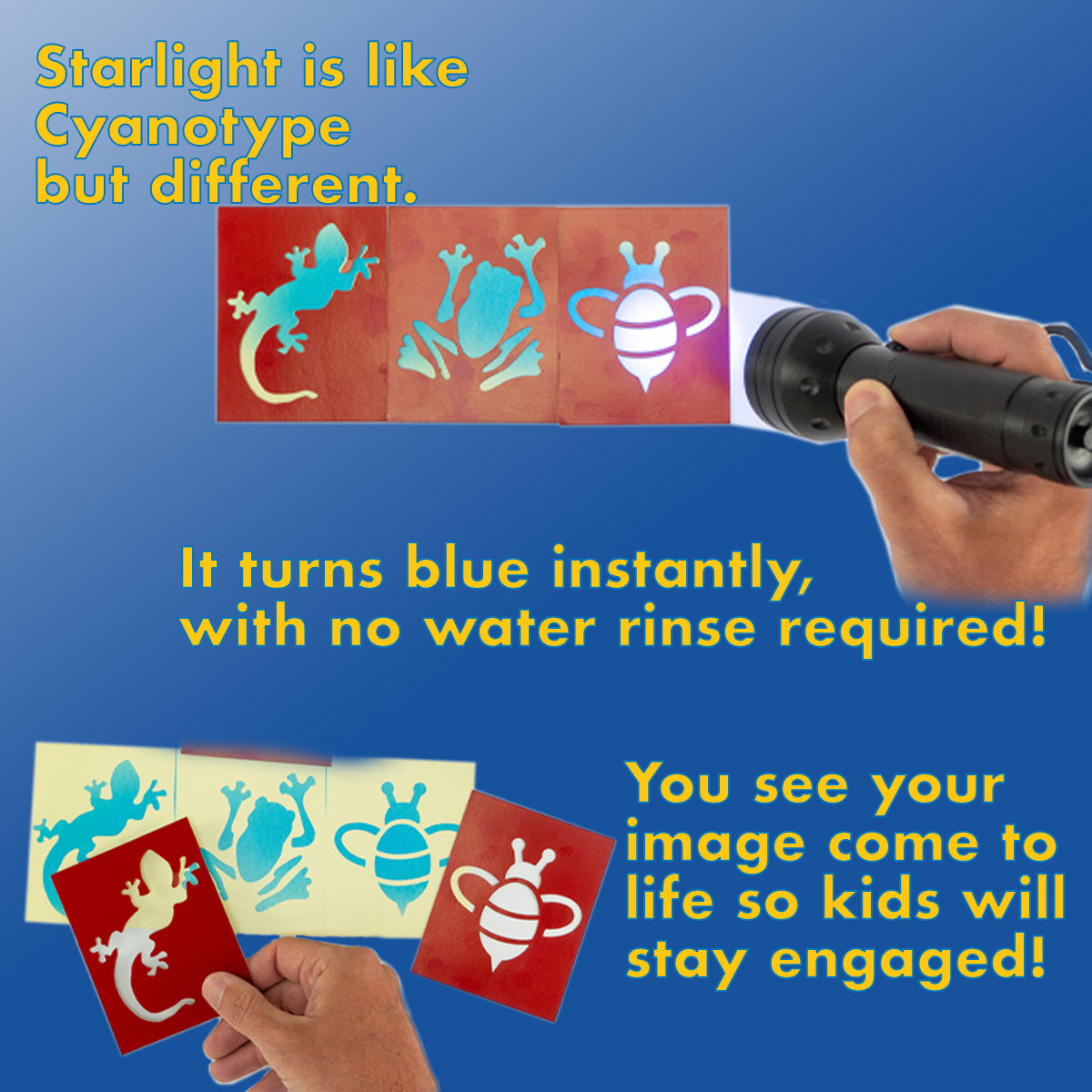 Starlight UV Light-Activated Paper Kit | Sun-Sensitive Art & STEM Fun – Starlight UV Sun Paper